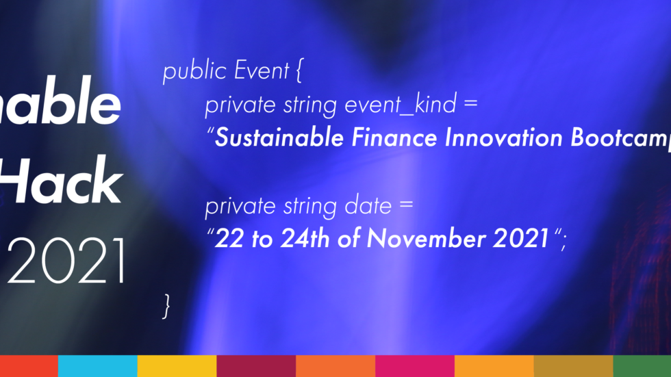 2021 Sustainable Finance Innovation Bootcamp | SDG Solution Space